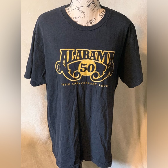 Gildan | Shirts | Alabama 5th Anniversary Black L Tour T Shirt With ...